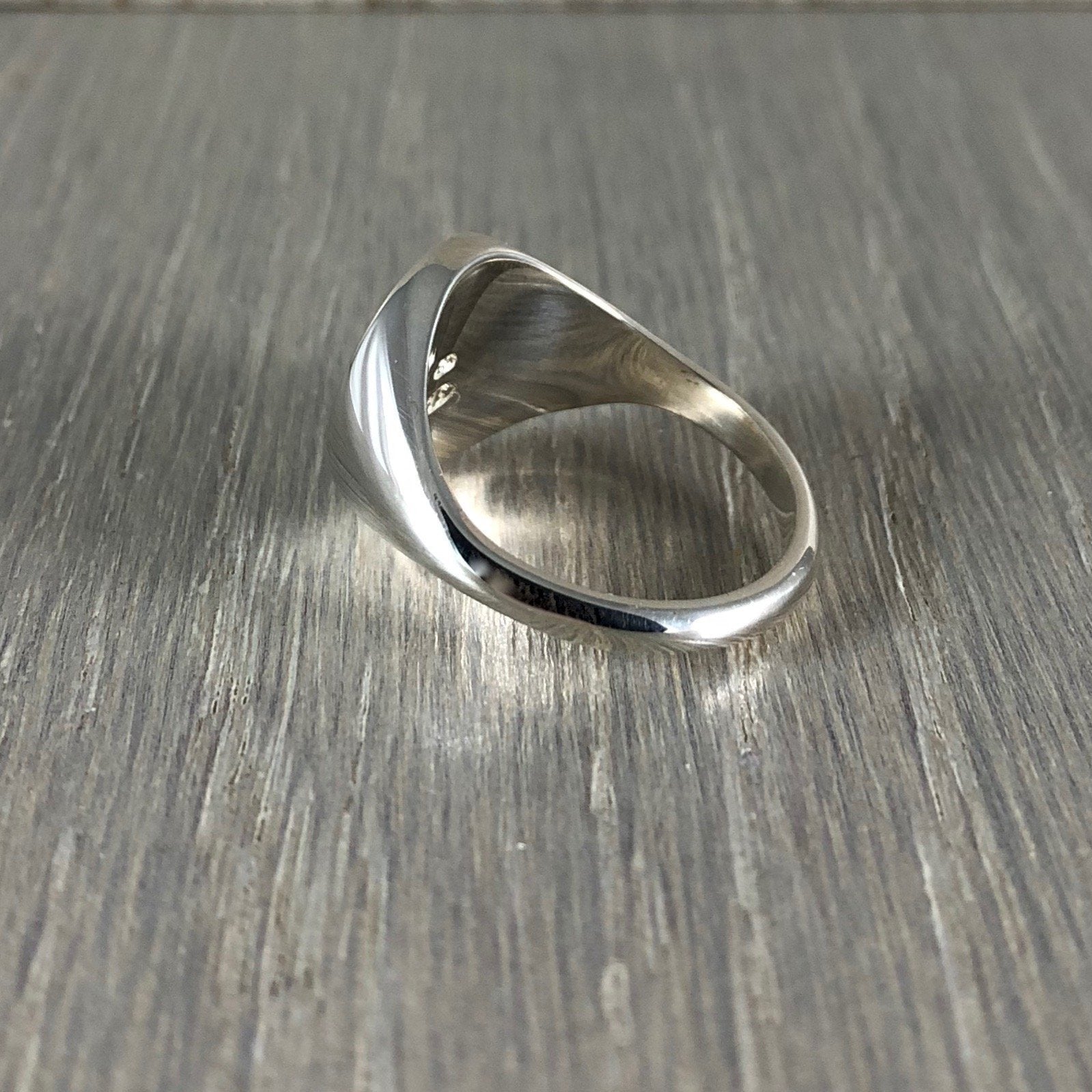Classic Oval 13mm x 11mm - Sterling Silver Signet Ring