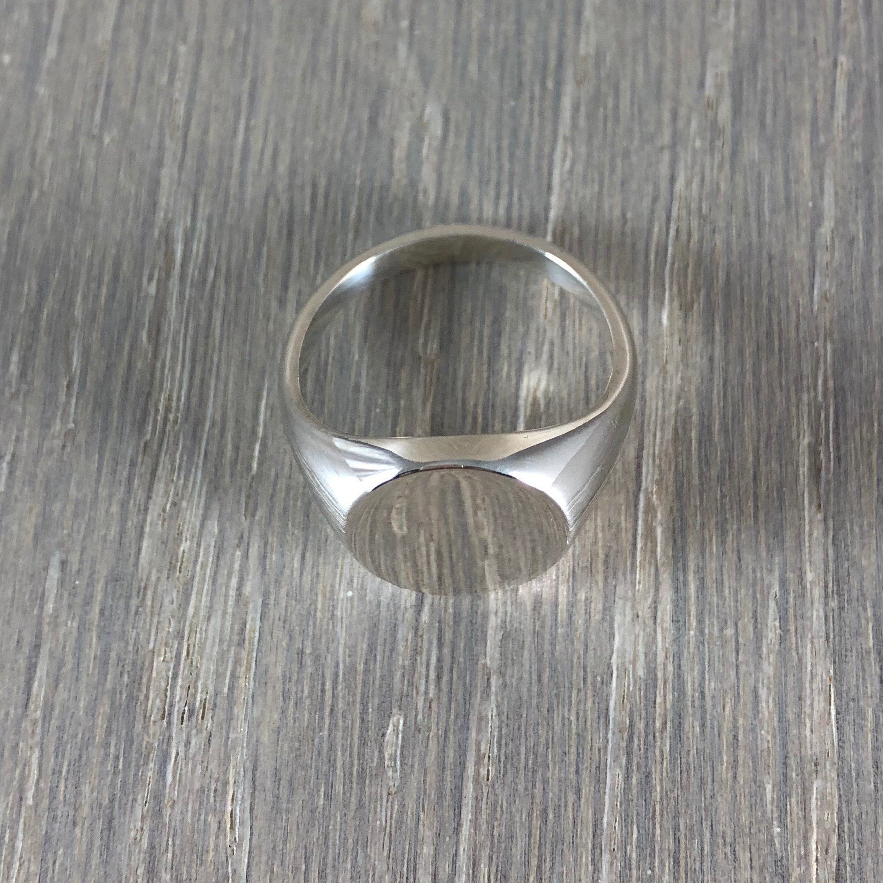 Classic Oval 13mm x 11mm - Sterling Silver Signet Ring